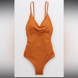 aerie | Swim | Aeries Scoop Back Open Side One Piece Bathing Suit ...